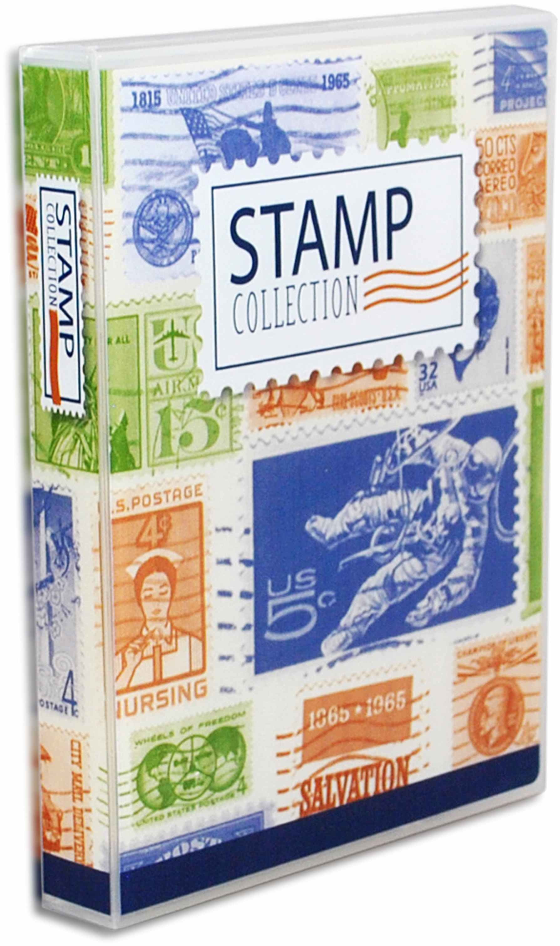 Mini Stamp Collection Kit/Album, Holds 150-300 Stamps - Organized ...