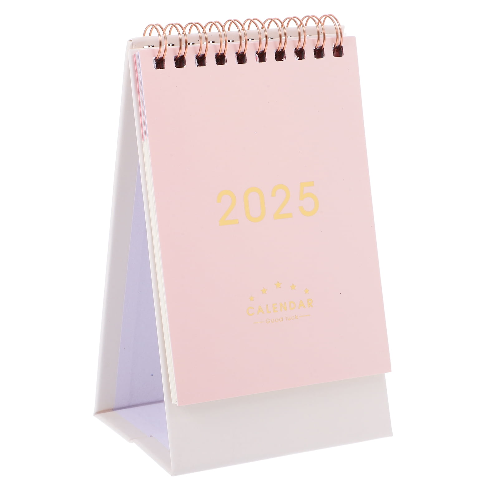 Mini Standing Calendar Desktop Flip Plate Pliers Office Pink - Walmart.com