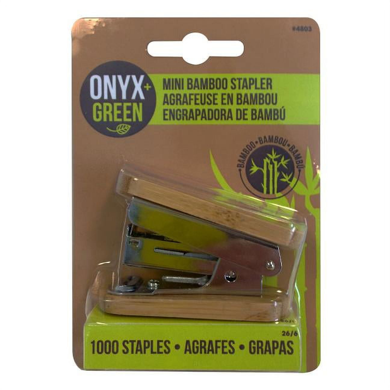 Mini Stapler W/ 1000 Staples, Bamboo (Other) - Walmart.com