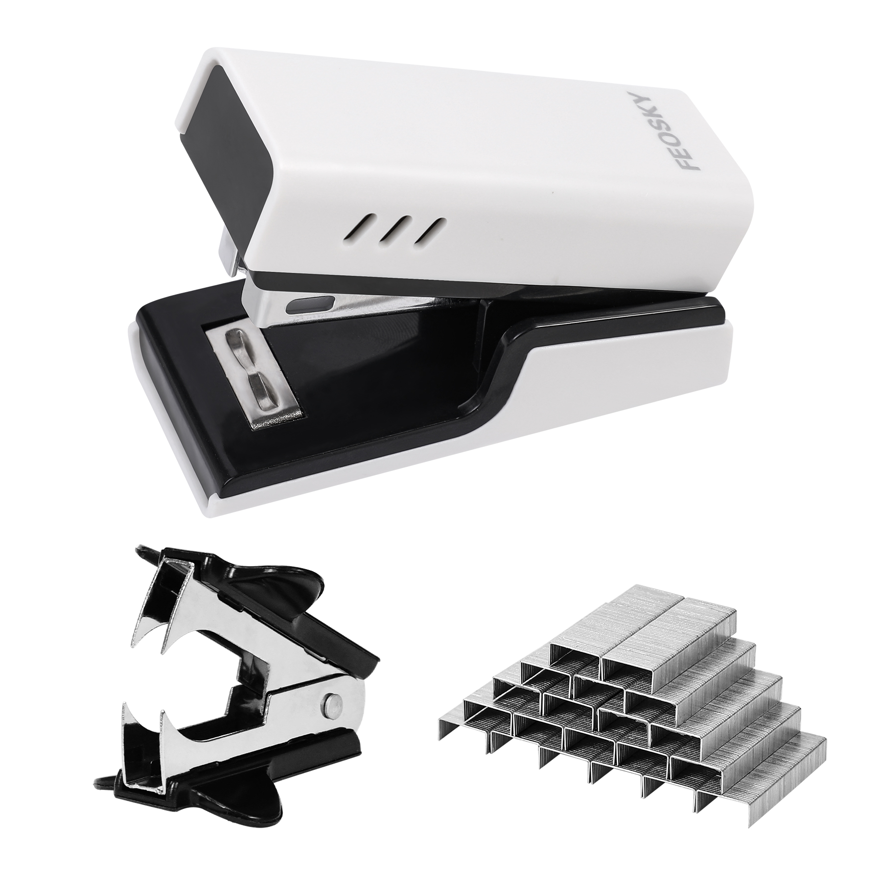 Mini Stapler,one Touch Stapling,Easy to Load Ergonomic Small Stapler ...