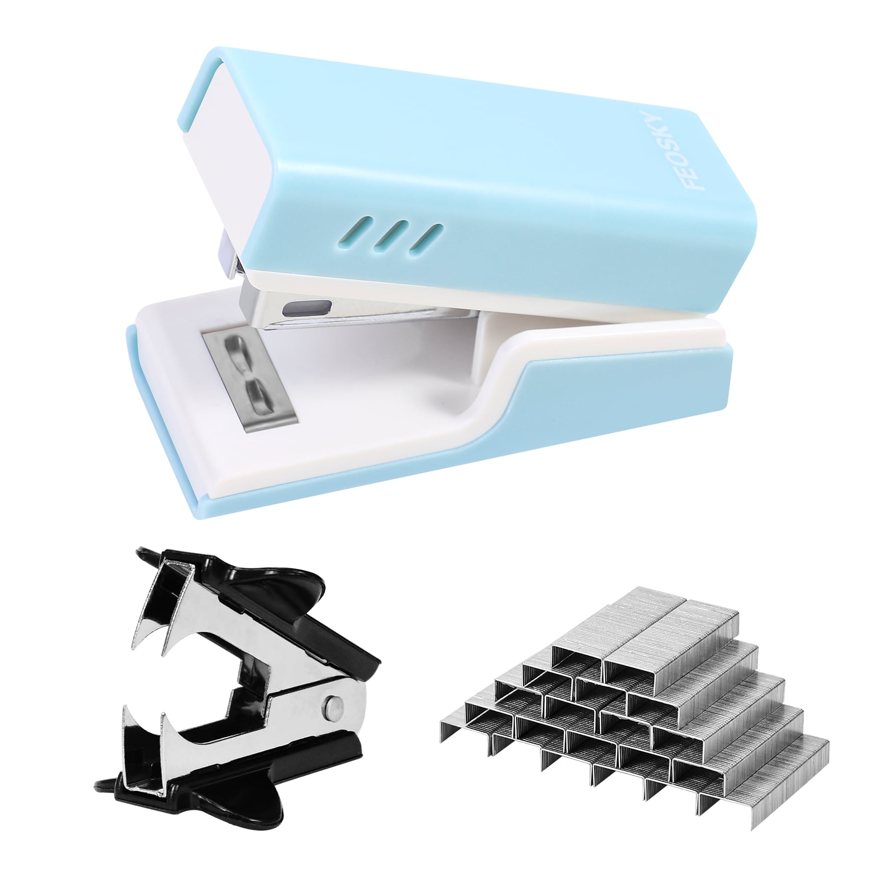 Mini Stapler,one Touch Stapling,Easy to Load Ergonomic Small Stapler ...