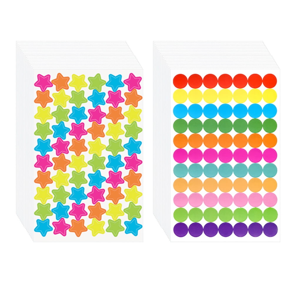 Mini Star Stickers Bundle 100 Sheets in Colors for Reward Behavior ...