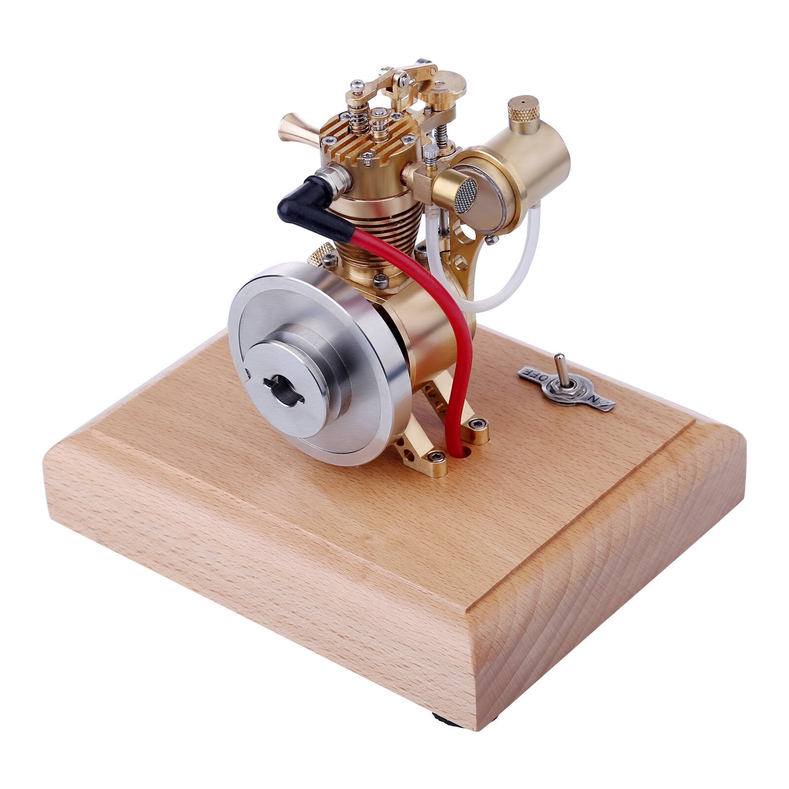 Mini Steam Engine Model, 1.6cc Vertical Four-Stroke Hit & Miss Gasoline ...