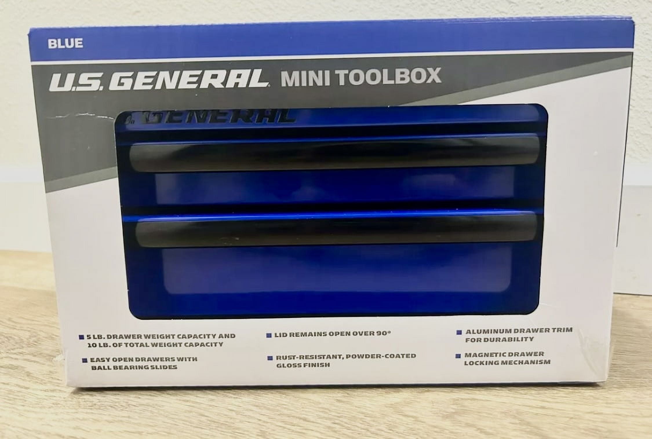 Mini Steel Toolbox U.S. GENERAL - Walmart.com