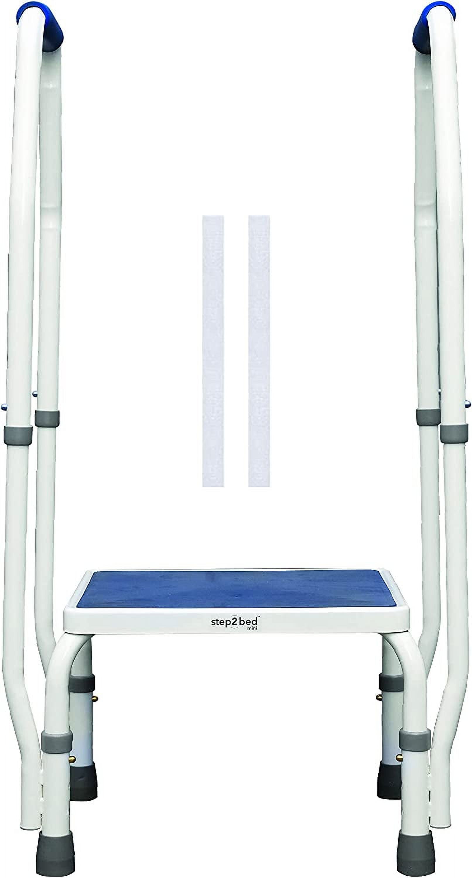 Mini Step Stool with Handle for Elderly - Adjustable Height Bed Safety ...