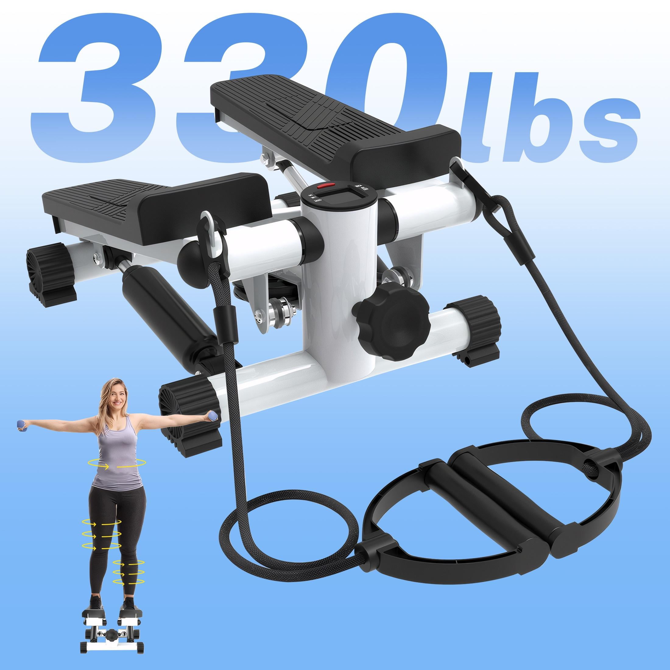 Mini Stepper for Exercise at Home, 17'' Portable LCD Stair Stepper with ...