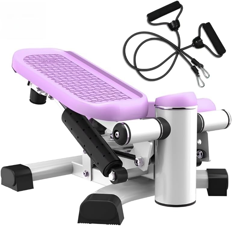 Mini Stepper Machine with Dual Resistance Bands & LCD Display, 3-in-1 ...