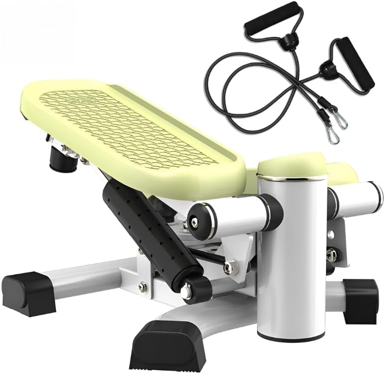 Mini Stepper Machine with Dual Resistance Bands & LCD Display, 3-in-1 ...