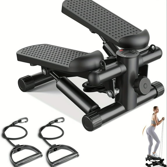 Mini Stepper Machine with Resistance Bands - 300LBS Capacity, Compact ...