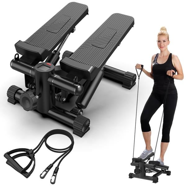 Mini Steppers for Exercise at Home,Stair Stepper with Resistance Bands with Quiet Design ...