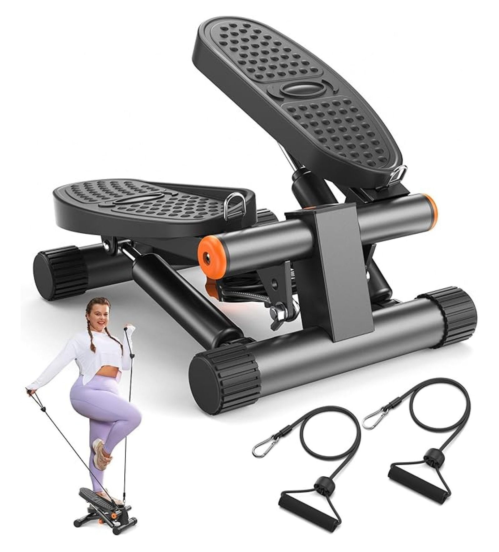 Mini Steppers for Exercise at Home, Stepper with Resistance Bands ...