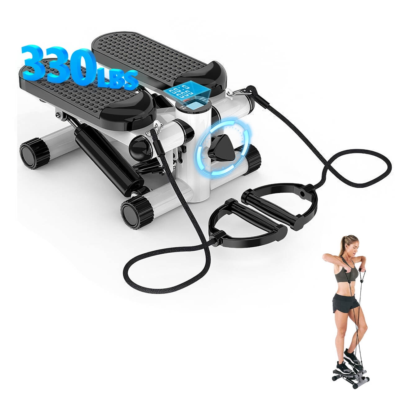 Mini Steppers for Exercise Teqhome Stair Stepper with Resistance Bands ...