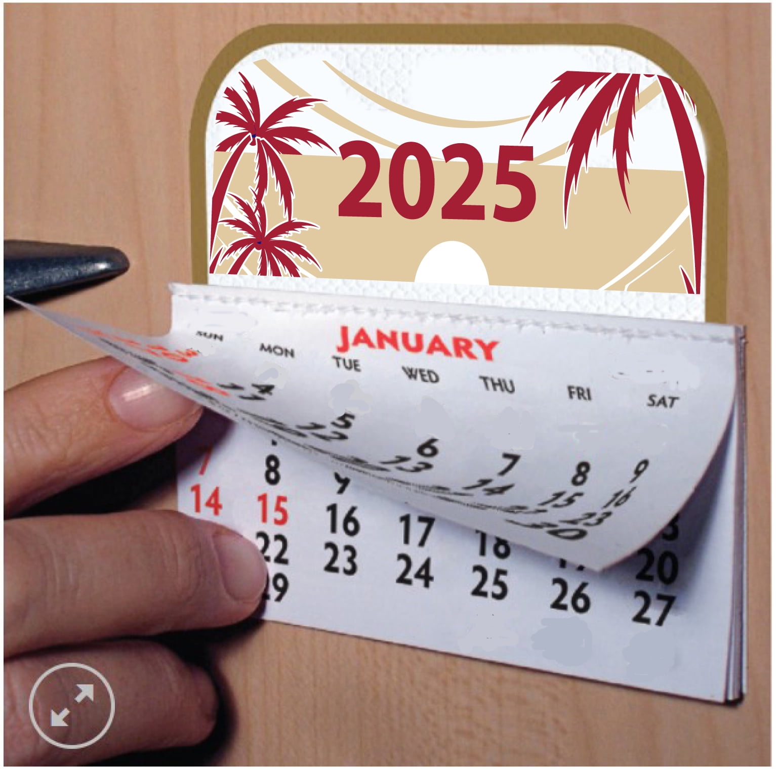 2024 Mini Stick-on Calendars with Removable Adhesive - Pack of 2 ...