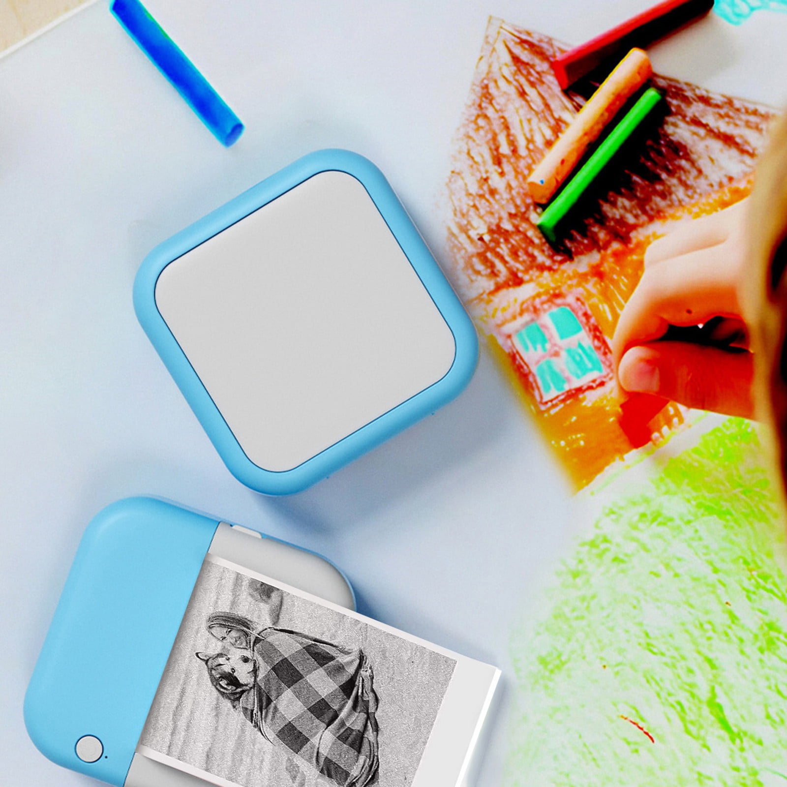 Mini Sticker Portable Thermal Printer, Bluetooth Inkless Pocket Printer ...