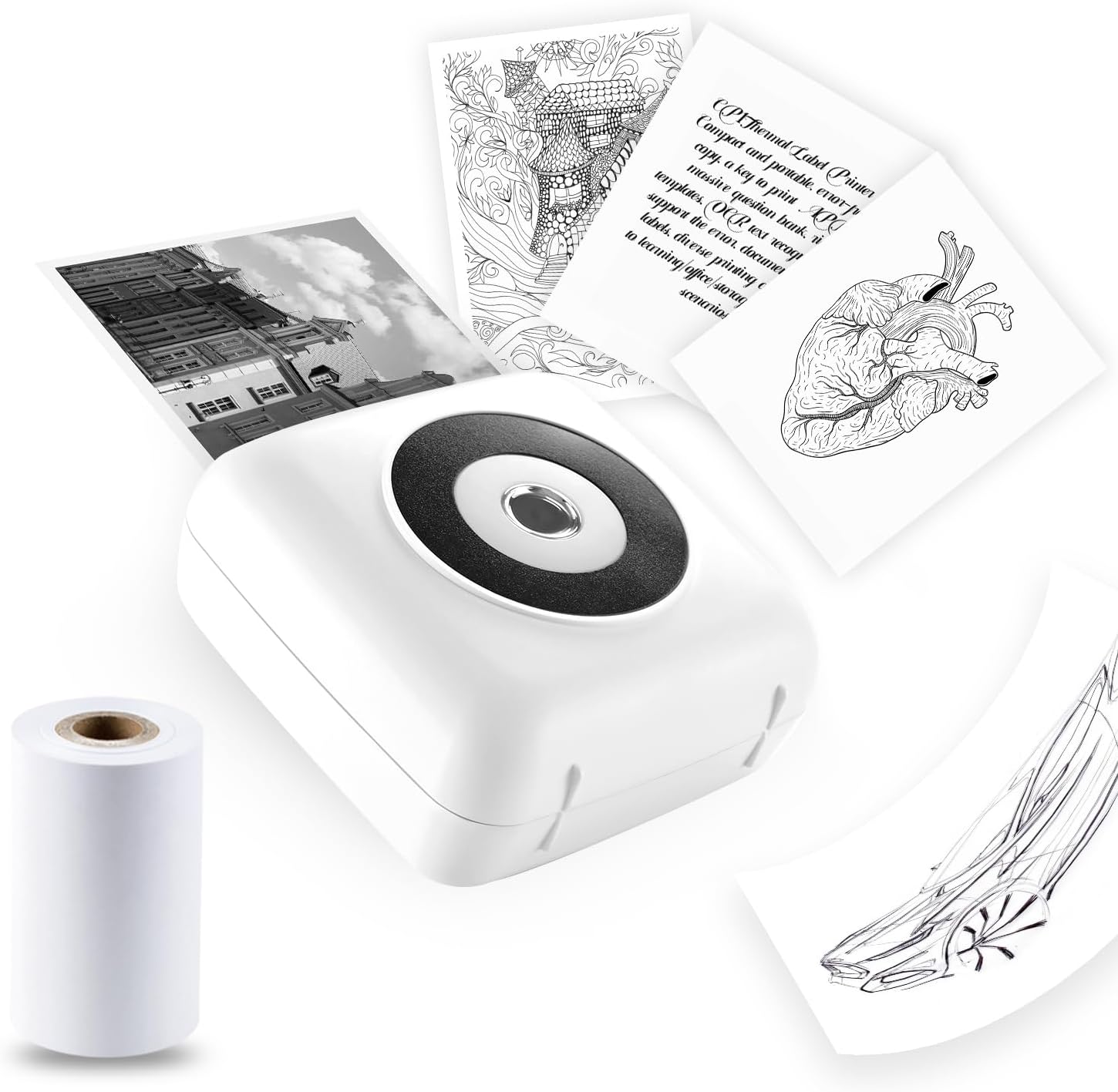 Mini Sticker Printer 304DPI, Maker, Print Pods Printer, Inkless ...