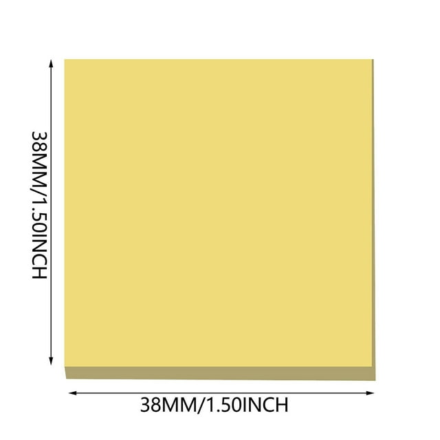 Mini Sticky Note Yellow, Hilingoto Super Sticky Mini Sticky Notes 100 ...