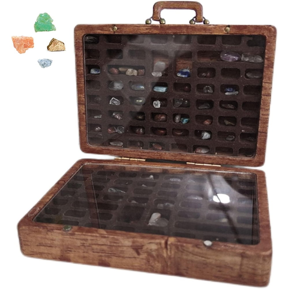 Mini Stone Collection Suitcase - Rock Collection Box for Kids - Rock ...