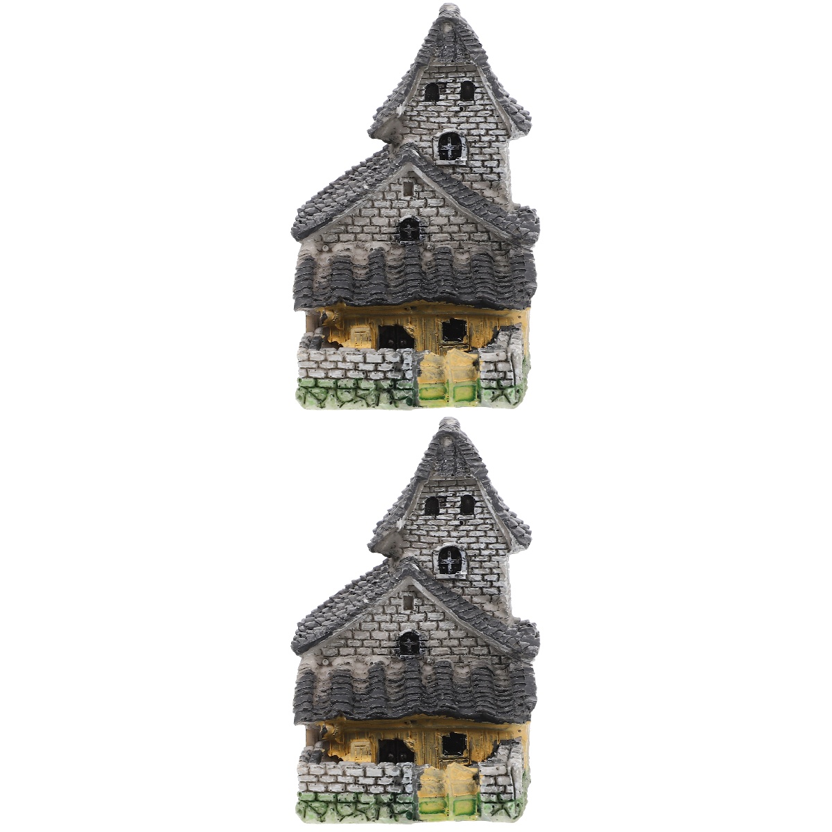 Mini Stone House Miniature Garden Figurines Micro Landscape Tiny ...