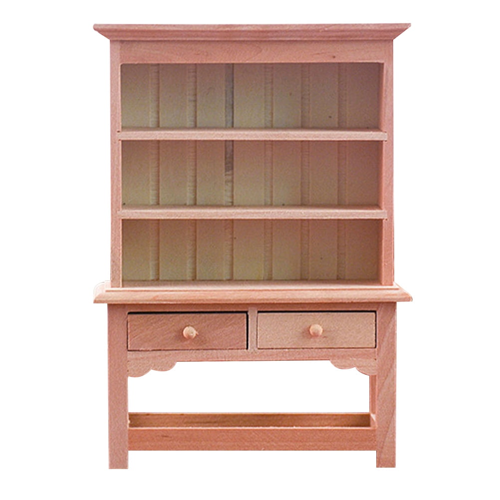 Mini Storage Cabinet Miniature Bookcase Furniture Toy Wallpaper Houses ...