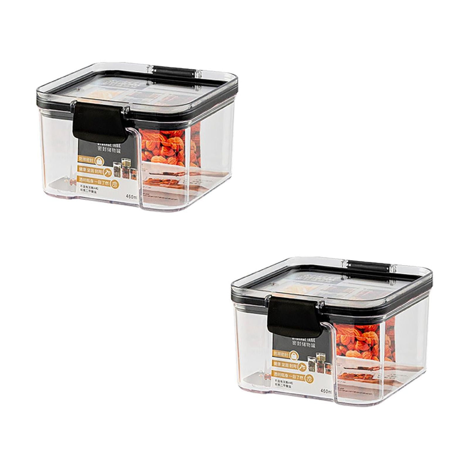 Mini Storage Containers Airtight 4 Pc Mini Container Set Clear Plastic ...