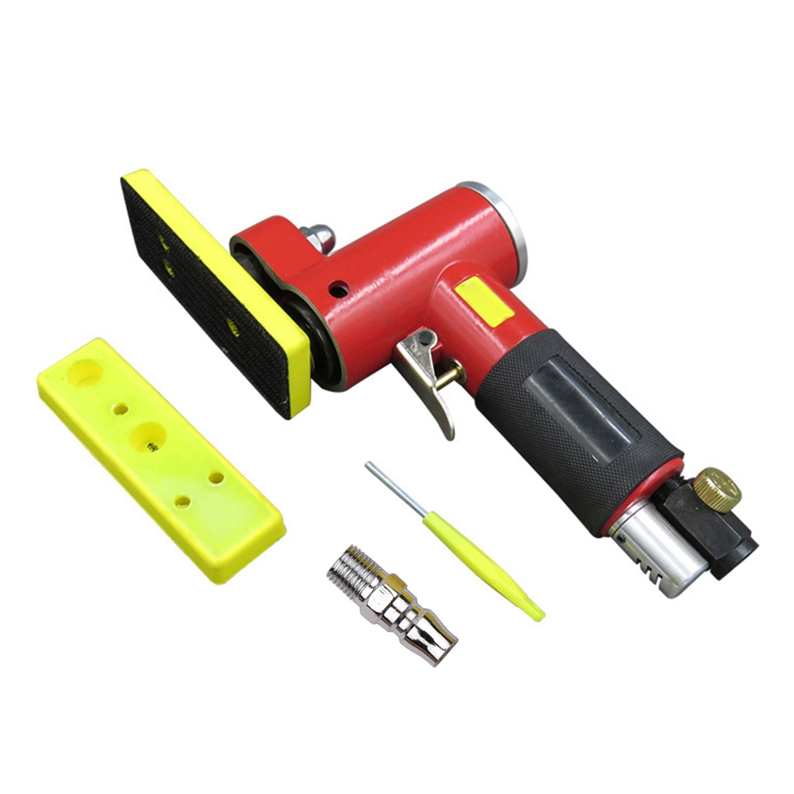 Mini Straight Line Air Sander with Sanding/ Rubber/Iron Pad Random ...