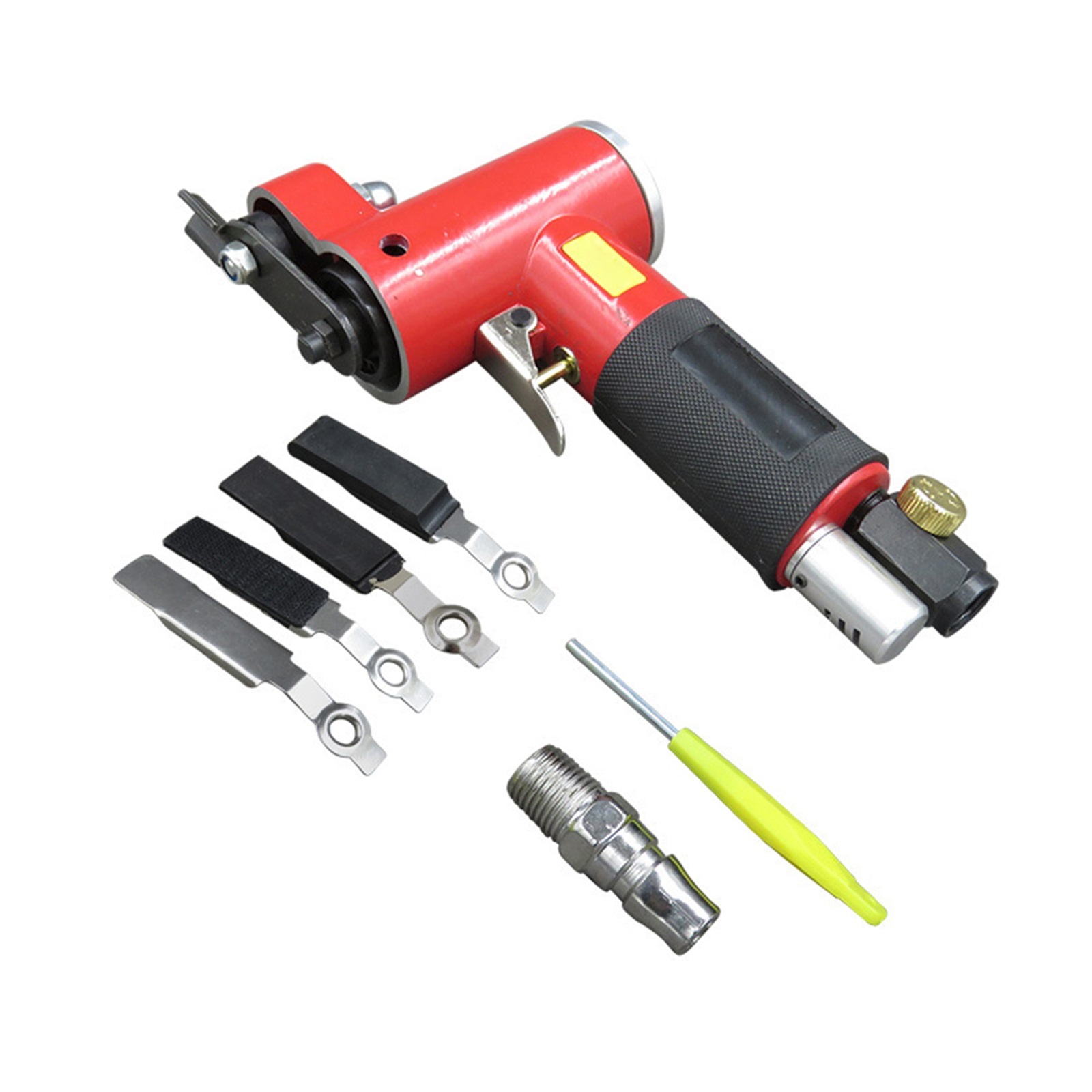 Mini Straight Line Air Sander with Sanding/ Rubber/Iron Pad Random ...