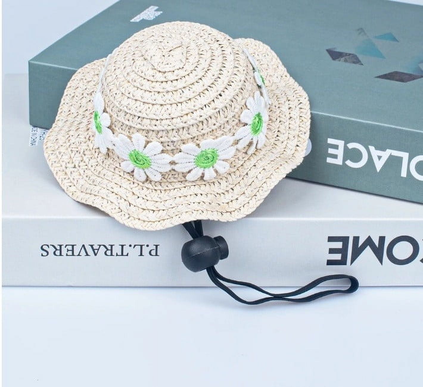 Mini Straw Hat for Pets | Handmade Natural Straw Accessory | Cute ...