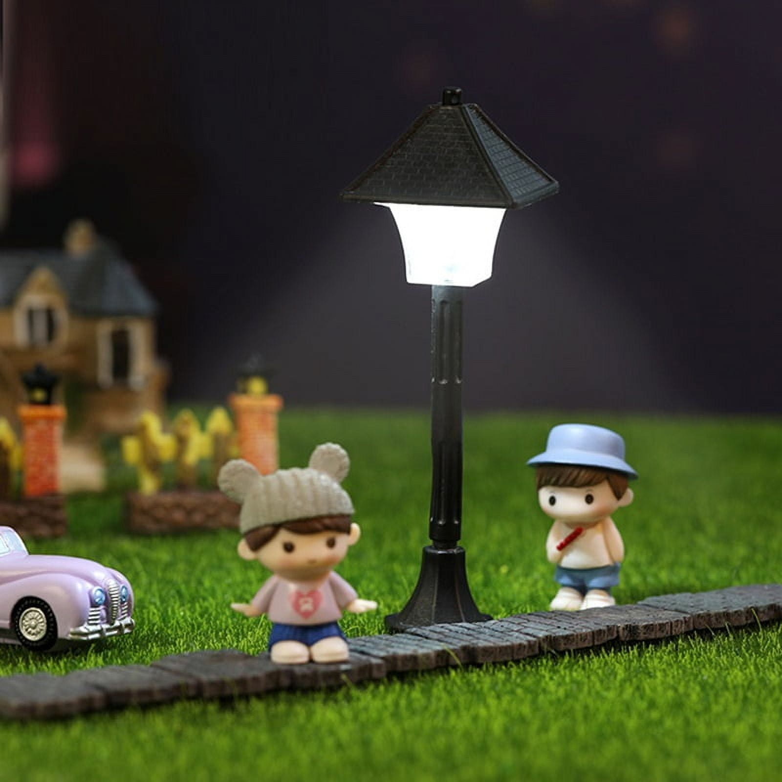 Mini Street Lamp Model Railway Train Stamp Christmas Miniature ...