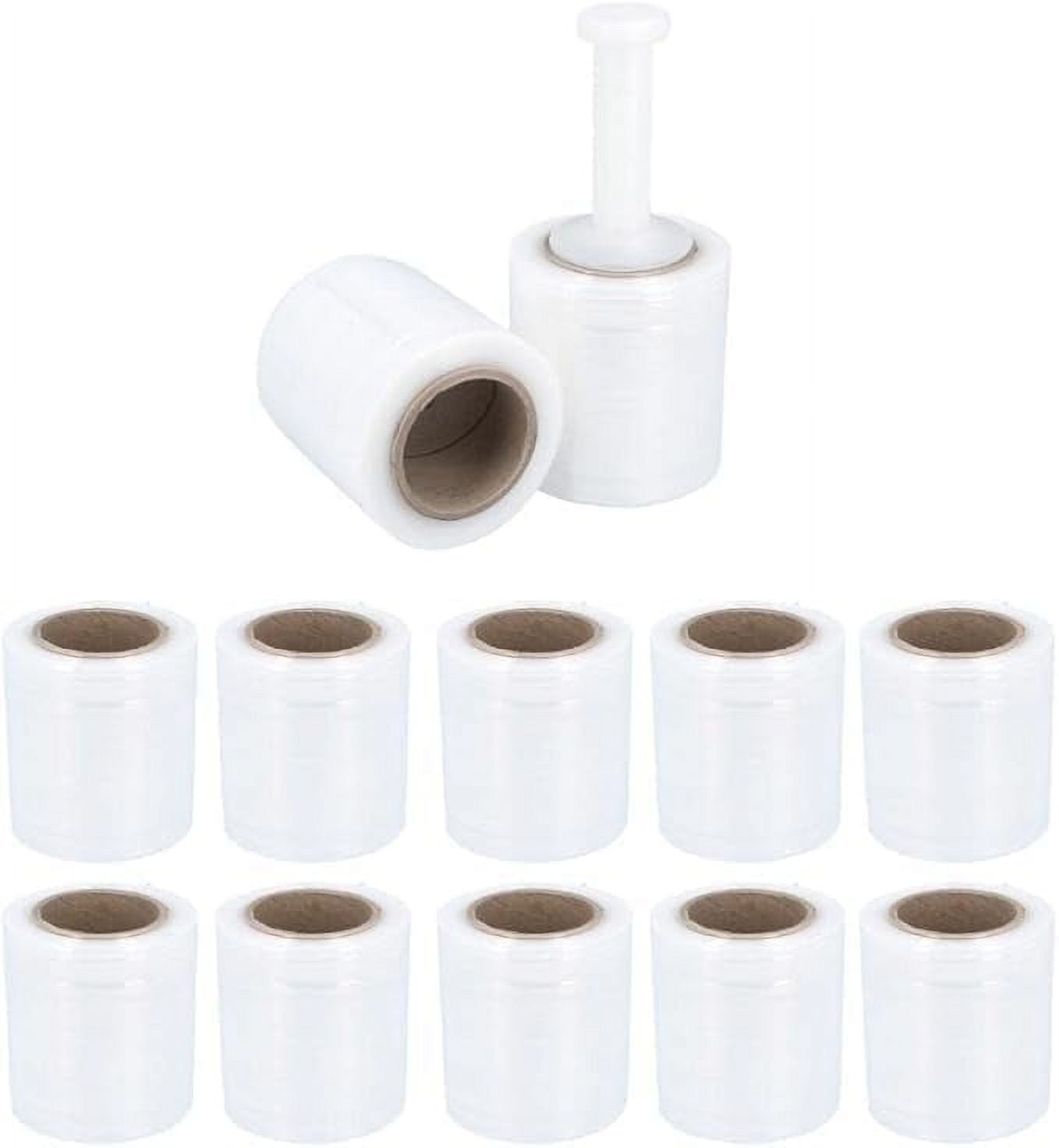Mini Stretch Wrap for Packing with Handles, 12 Pack, 5 Inch x 1000 Feet ...
