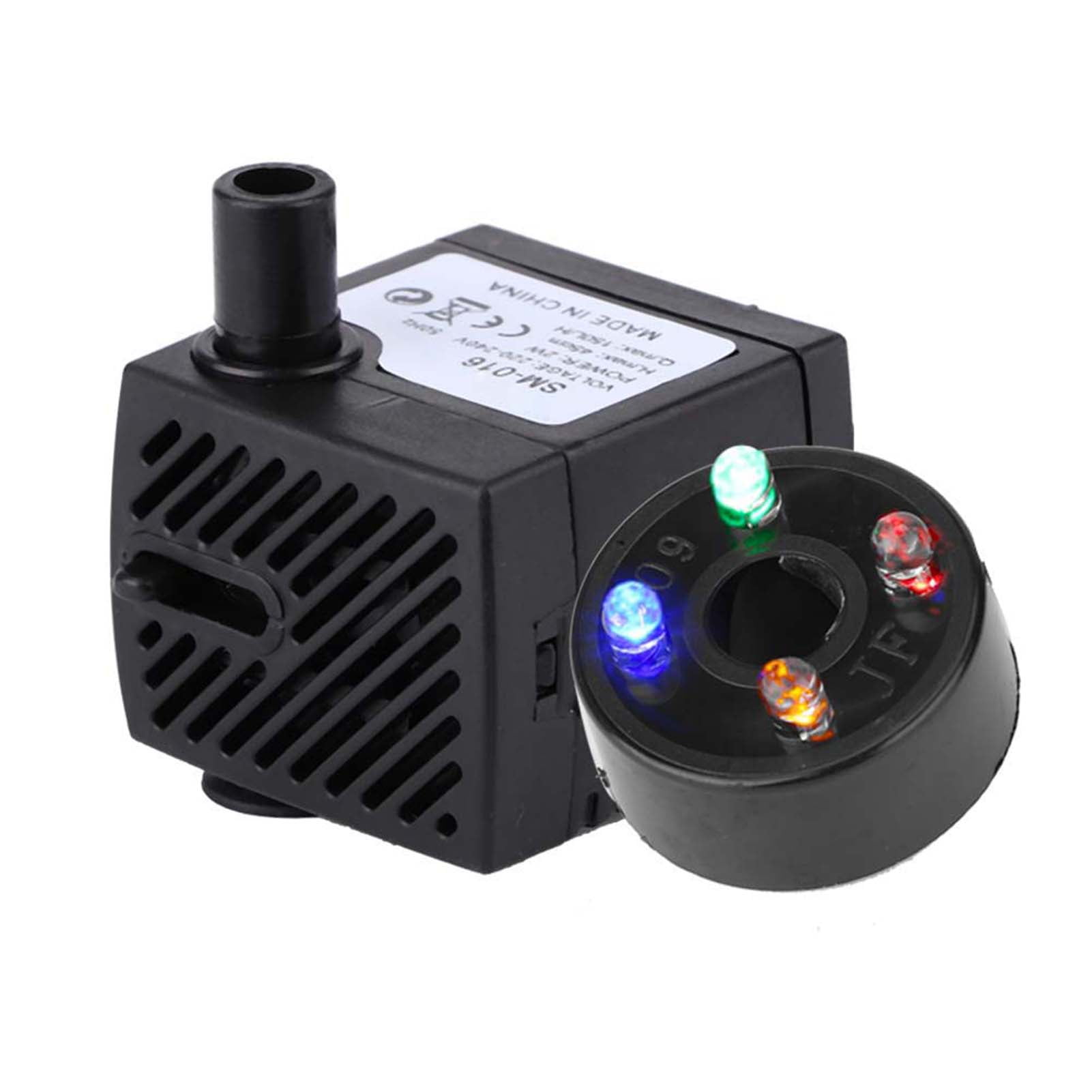 Mini Submersible Pump For Fish Tanks, 150L/H Flow, Ceramic Rotor ...