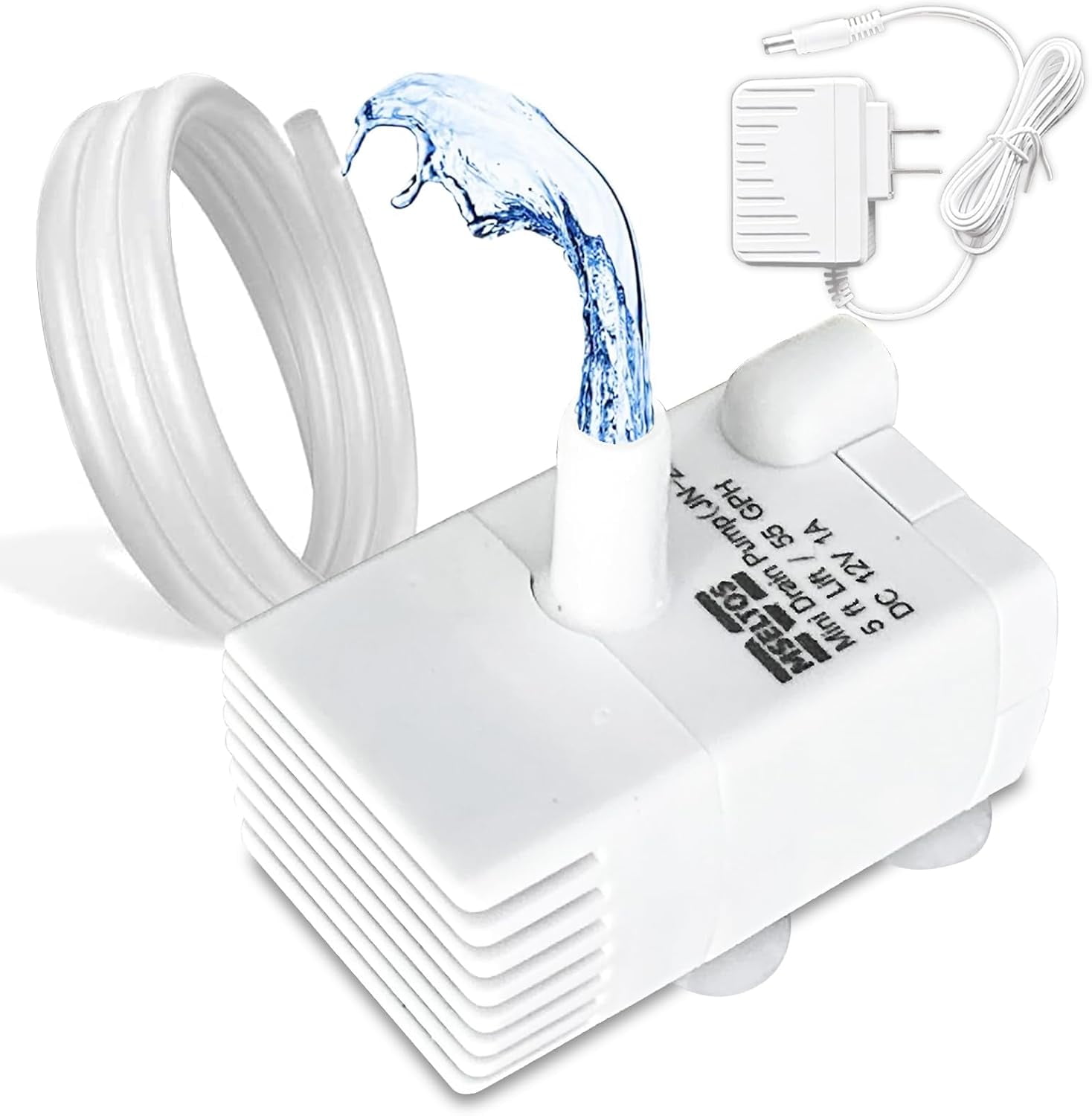 Mini Submersible Pump with Water Level Sensor, 5ft Lift, 55GPH ...