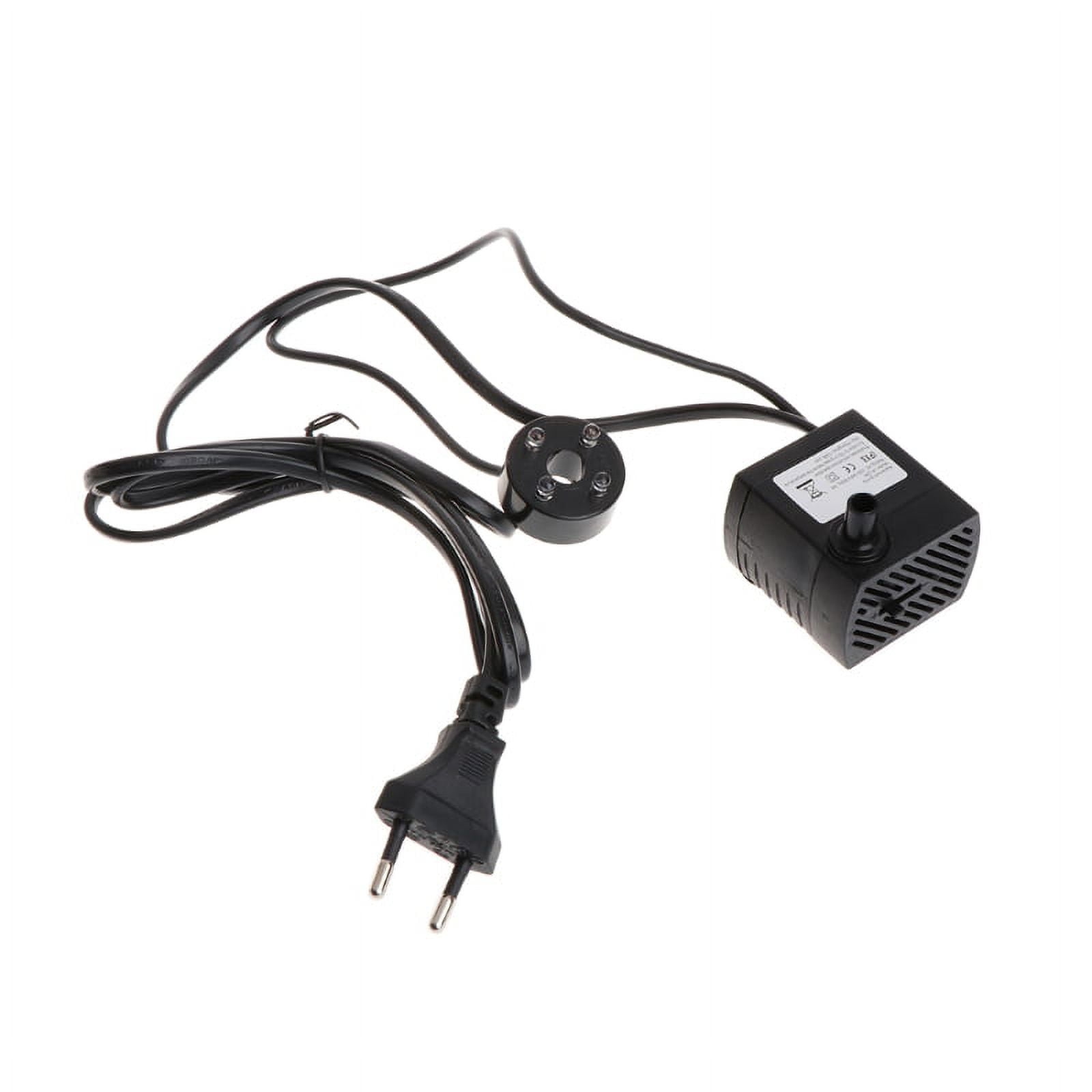 Mini Submersible Water Pump with LED Light Ultra Quiet for Aquariums ...