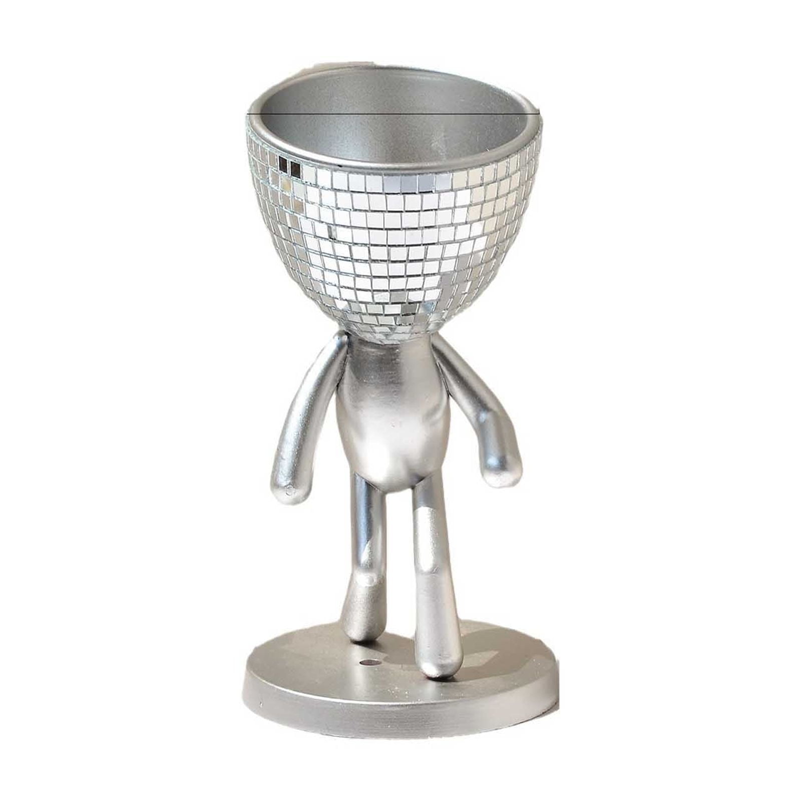 Mini Succulent Planter Statue Decor, Plastic Mini Disco Human Shaped ...