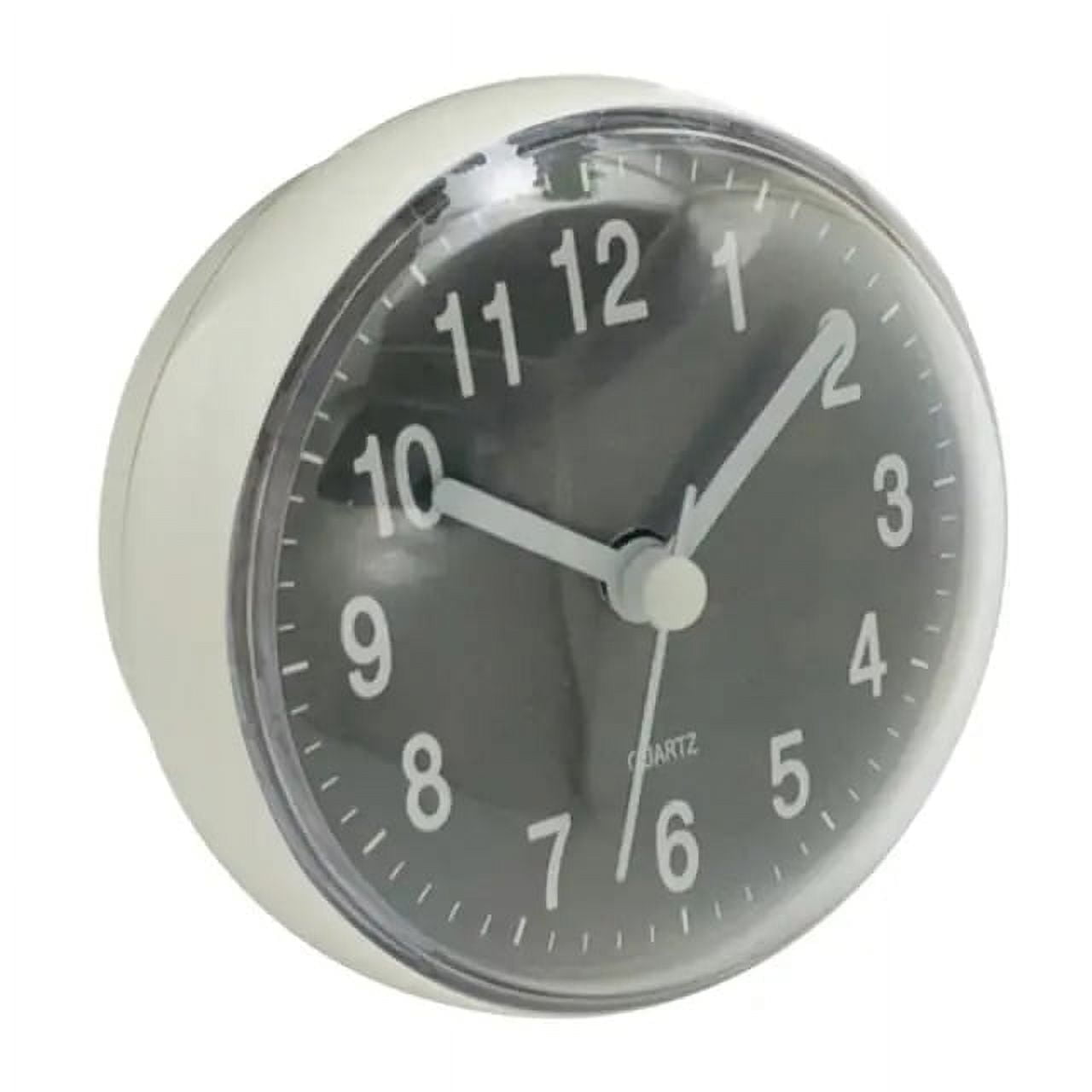 Ink Craft Quartz Table Clock, Gray, Anti-Fog, Waterproof Design ...