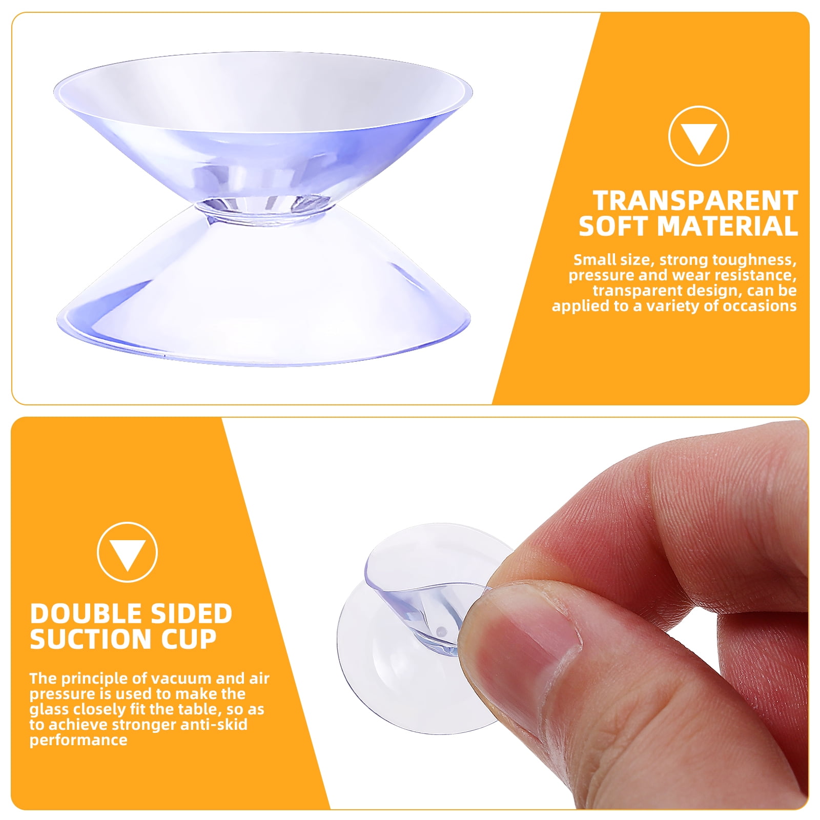 Mini Suction Cups 12pcs Double Sided Suction Cups Glass Table Tops ...