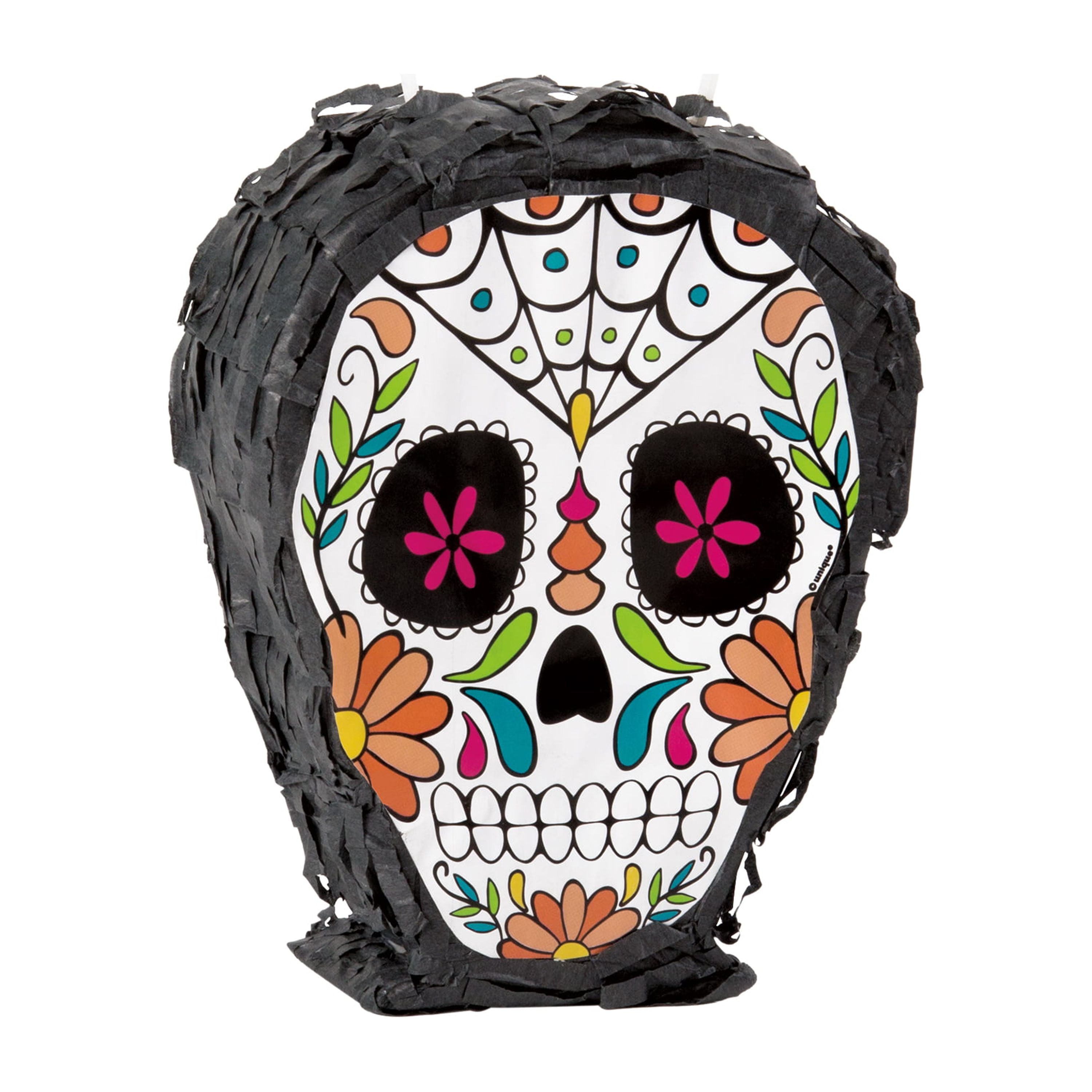 Mini Sugar Skull Day of the Dead Pinata Favor Decoration, 5.25 x 4 in ...