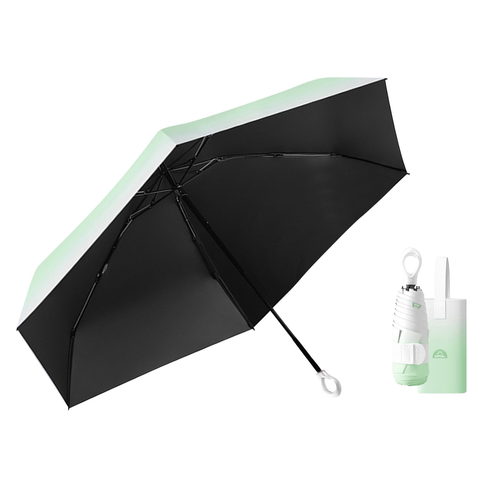 Mini Sun Travel UV Umbrella Anti UPF 50 Protection 99.9% Micro handle ...