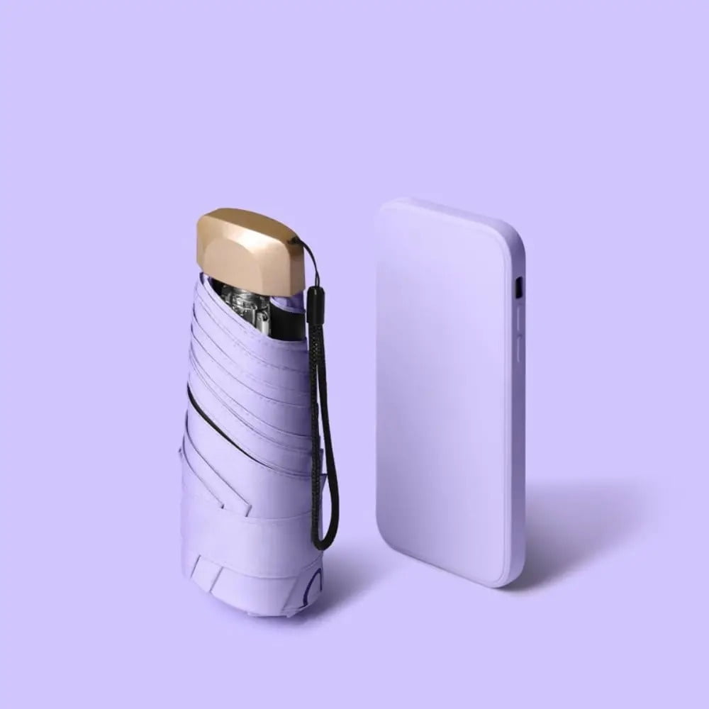 Mini Sun Umbrella Vinyl Folding Umbrella UV Ultraviolet Protection ...