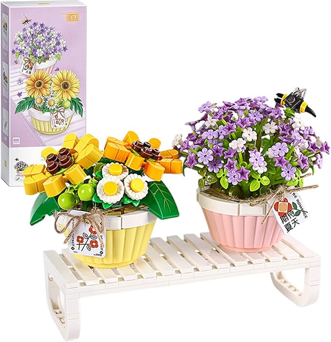 Mini Sunflower Bonsai Tree Building Kit,534PCS DIY Simulating Plant ...