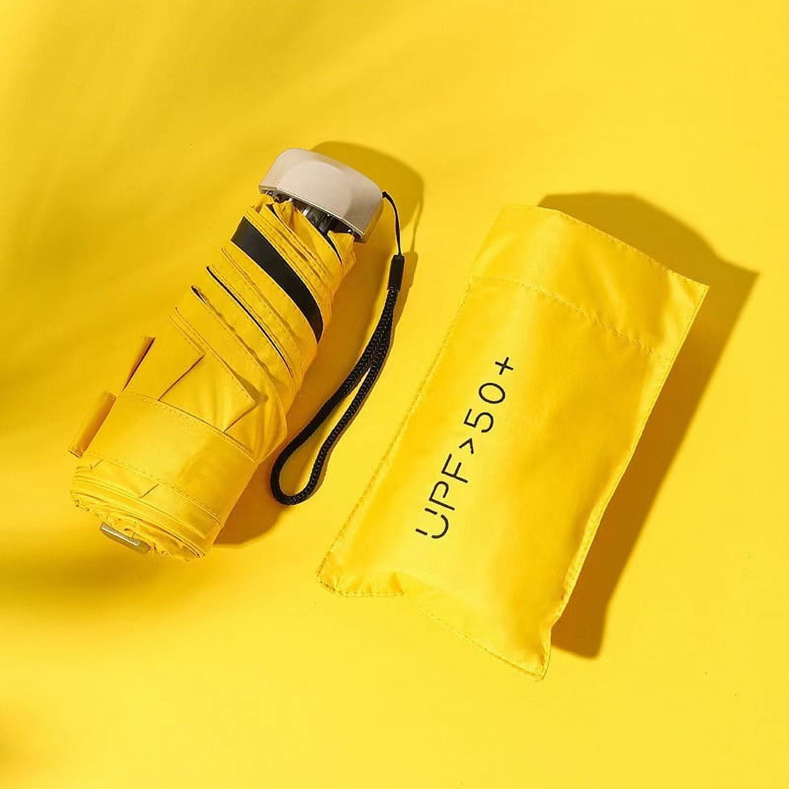 Mini Sunumbrella pocket Umbrella Vinyl folding UV protection sunshade ...