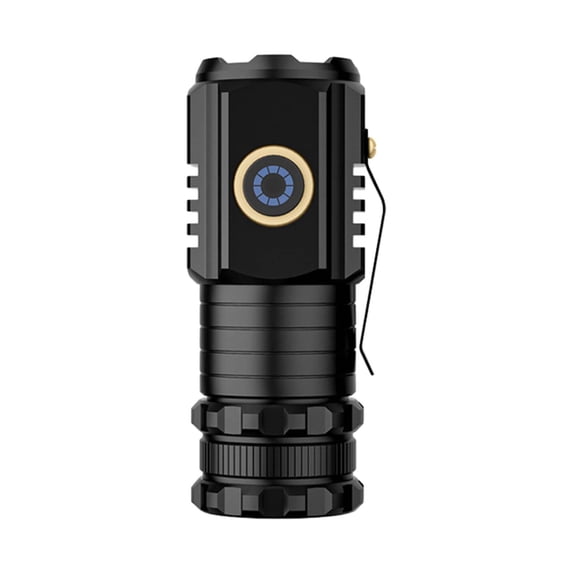 Mini Super Power Flashlight, Rechargeable LED Torch with Clip, Aluminum ...