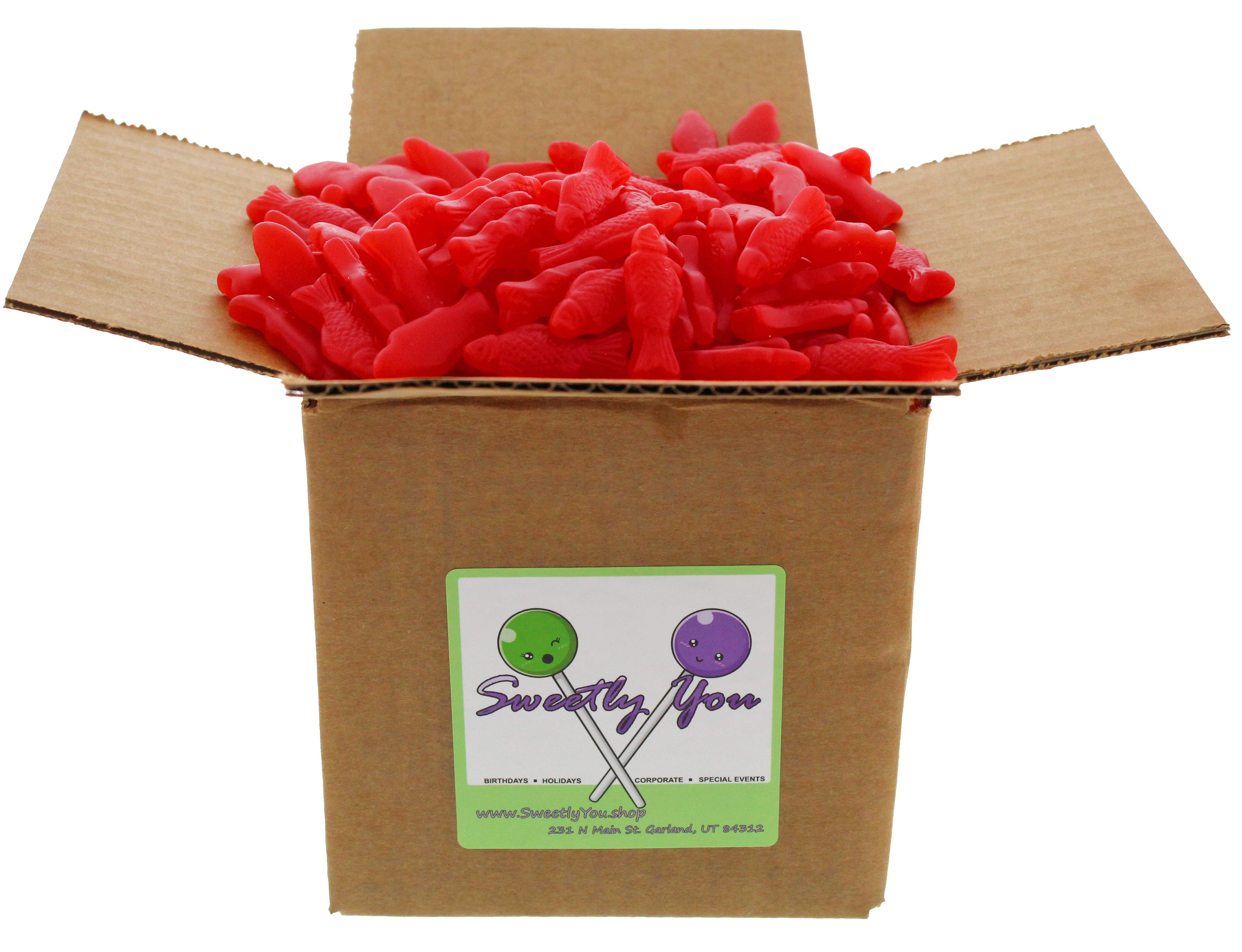Mini Swedish Fish 6.5LB - Soft Red Fish Shape Candy in 6x6x6 in ...