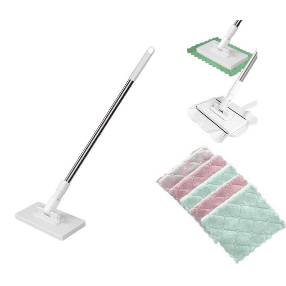 Mini Sweepers Mop, Automatic Cloth Changing, Portable Flat Dust Mop ...
