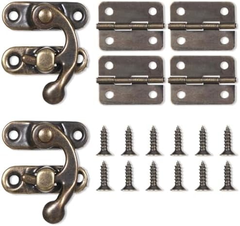 Mini Swing Arm Clasp Latch (Vintage Style): Small box hinges + retro ...