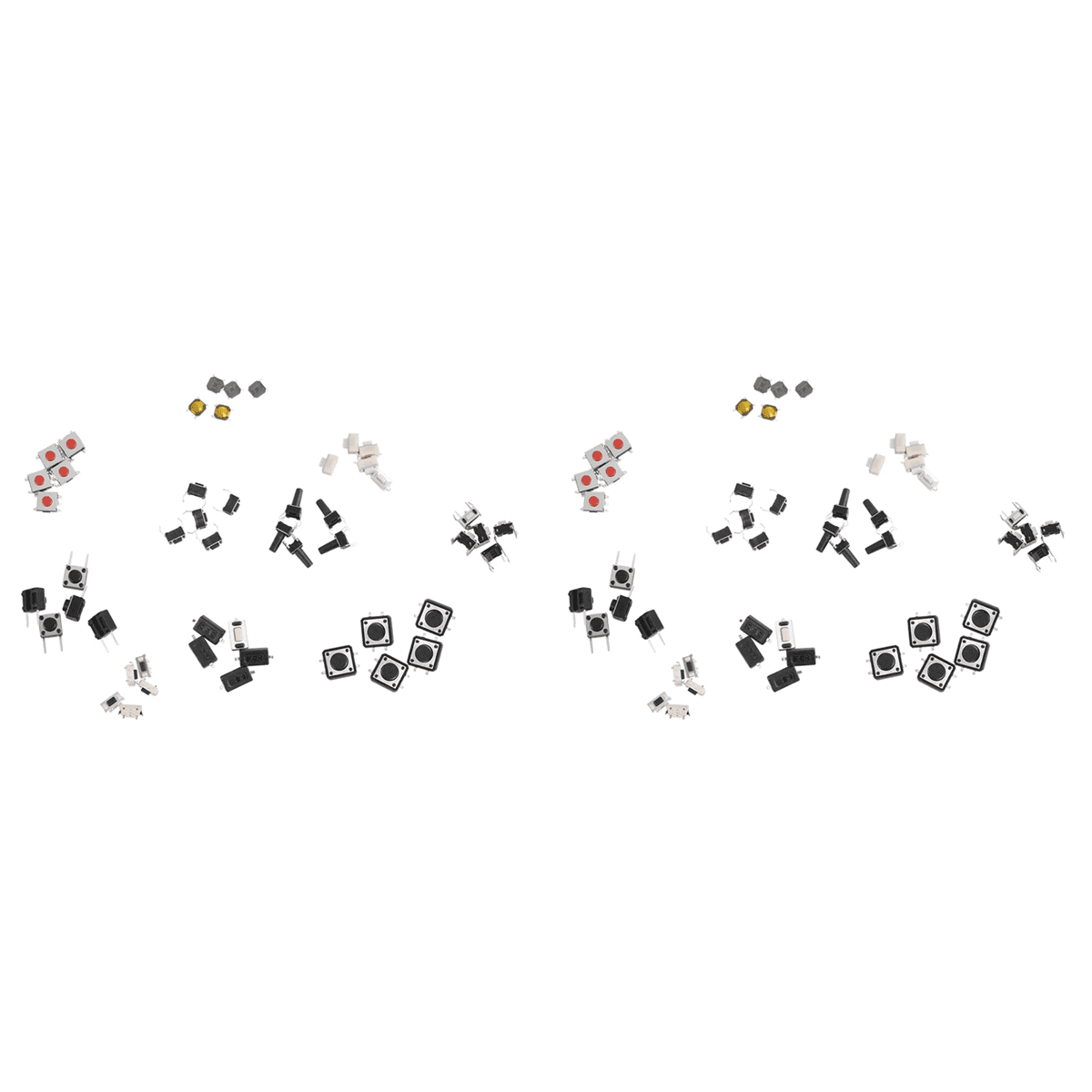 Mini Switch 250Pcs 25Types/Lot Assorted Push Button Tact Switches Reset ...