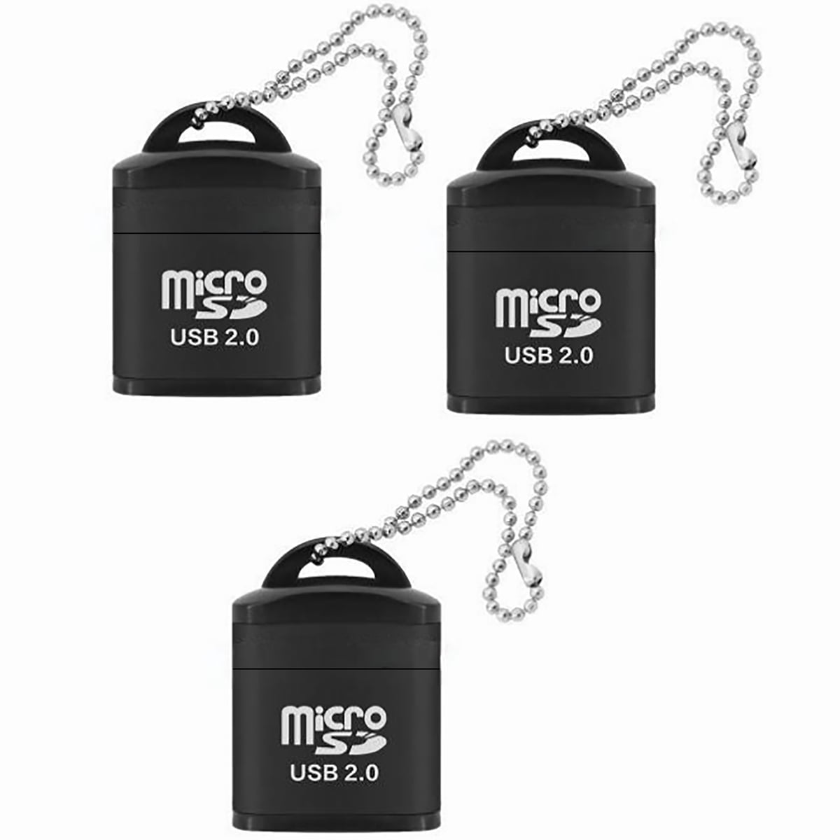 Mini TF Card Reader(3pcs),USB2.0 480Mbps Micro SD Card Reader with ...