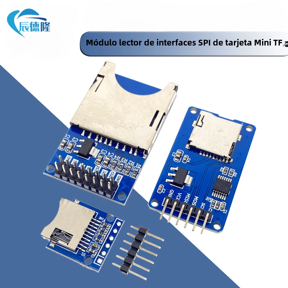 Mini TF Micro SD Card Reader Cartridge Module with SPI Interface Level Converter for Arduino DIY ...