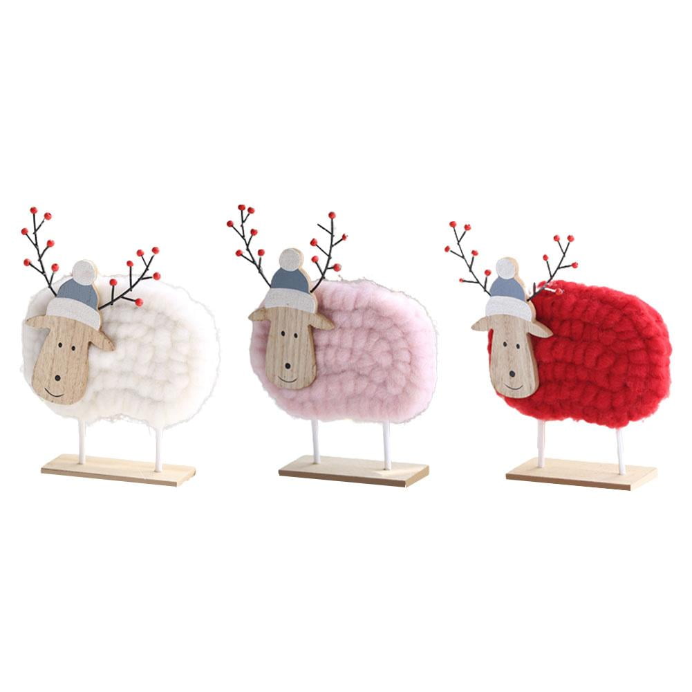 Mini Table Decorations Felt Sheep Figurines Miniature Sheep Felt Sheep ...
