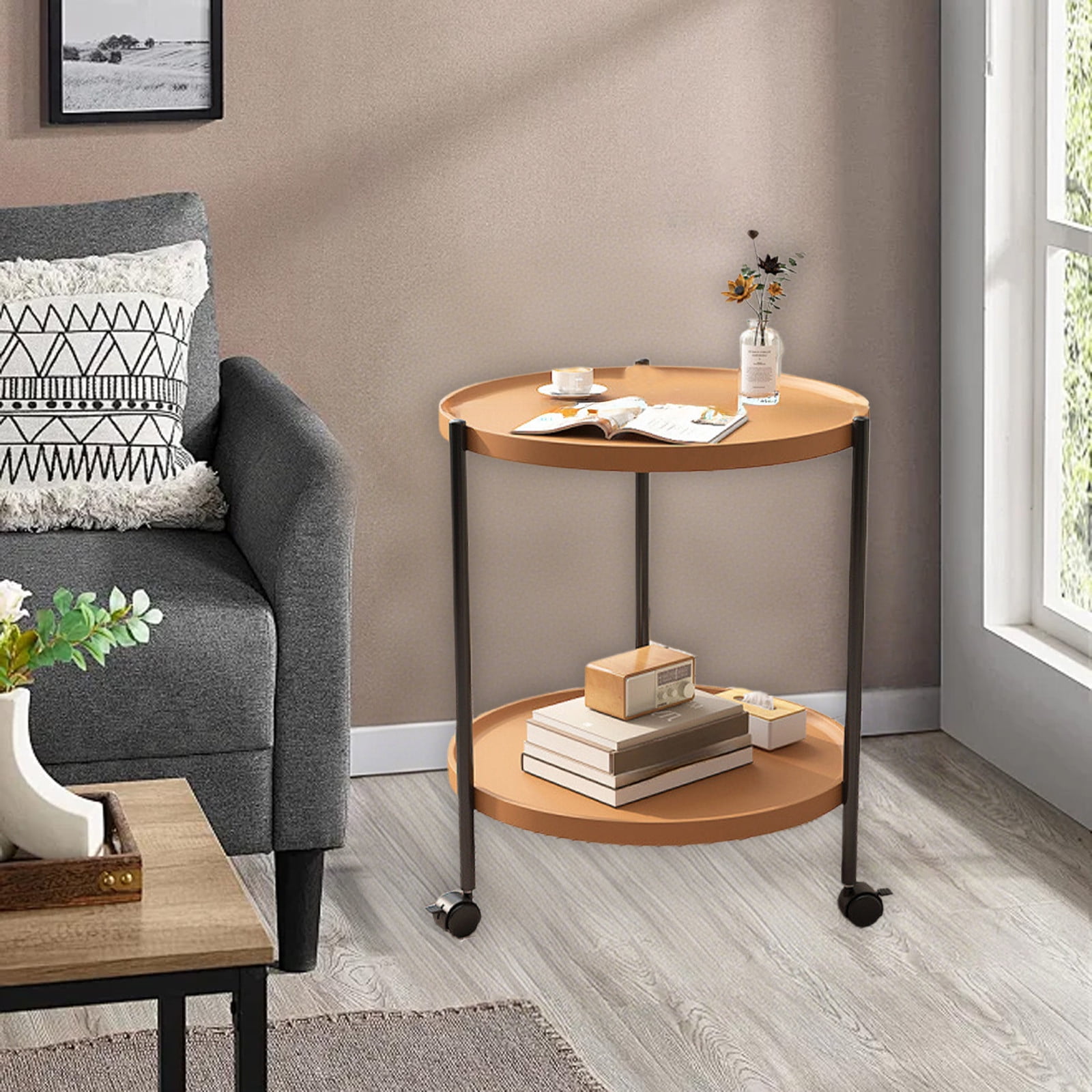 Mini Table Easy Small Apartment Bedside Table Small Table - Walmart.com
