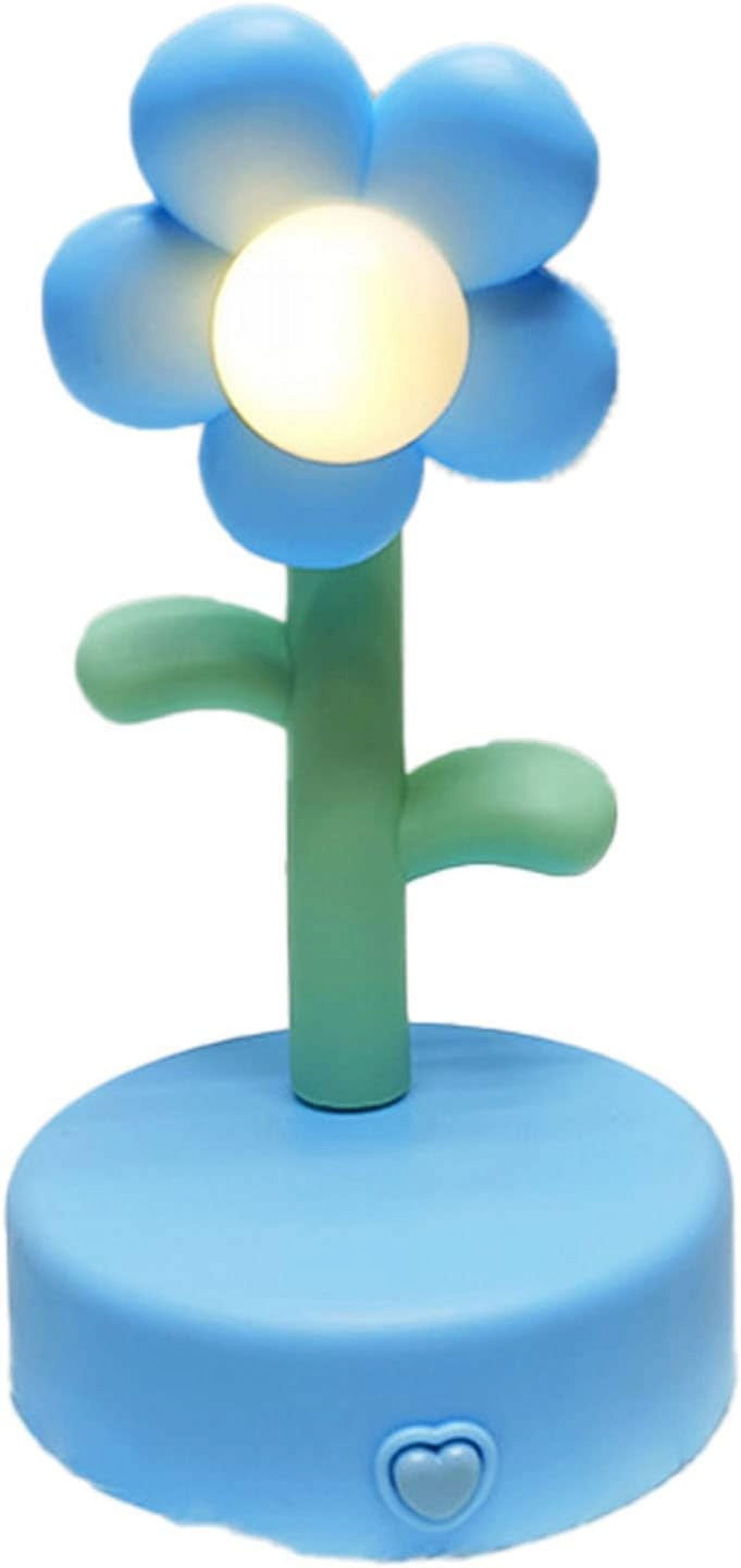 Mini Table Lamp, Cute Flower Table Lamp LED Night Light Flower Shape ...